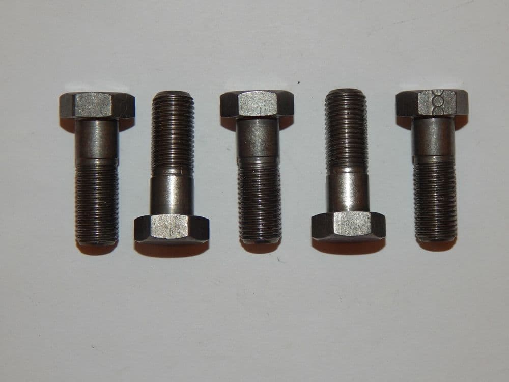 5 x Stainless Steel Hex Head Aircraft Bolts 3/8" UNF 1 0" Long A104-3J O11