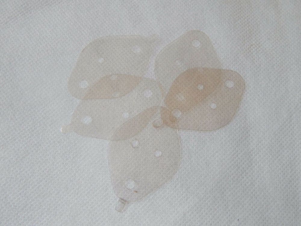 5 x T-03 Transistor Insulator Insulater Mica Pads 45 x 32 x 0 1mm 3R1D EC47