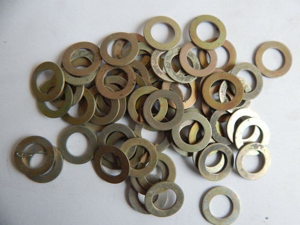 50 x Flat Steel Aircraft Washers Hole Diameter 10mm Thickness 0 88mm L2