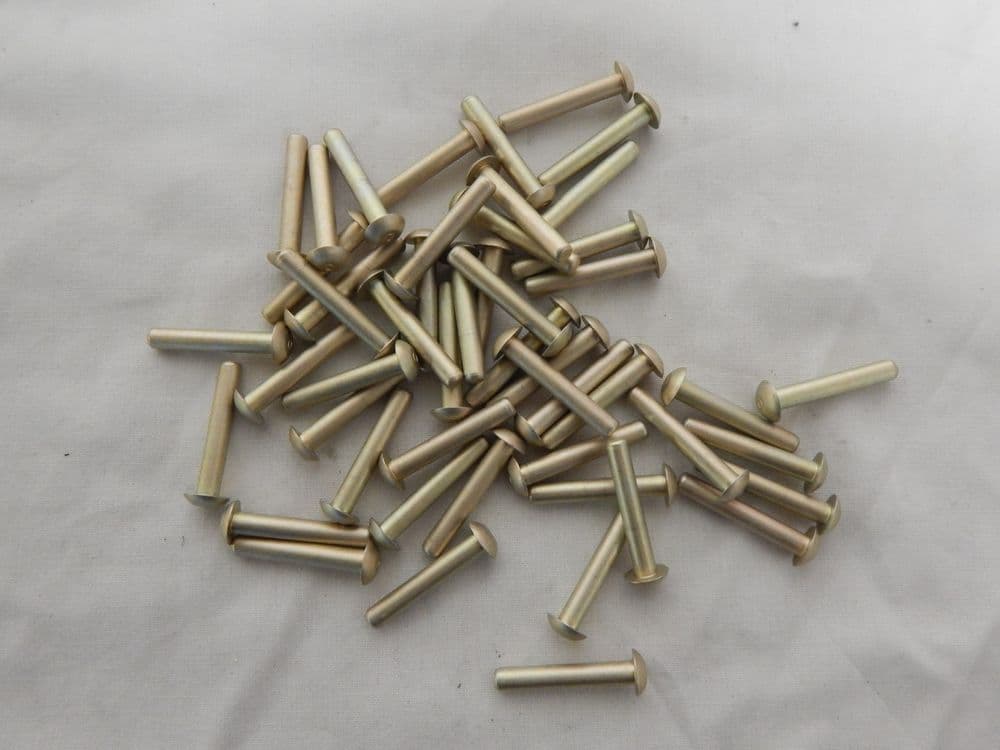 50 x Solid Aircraft Rivets 4mm Diameter Aluminium DIN65260-40240K GR2B-5