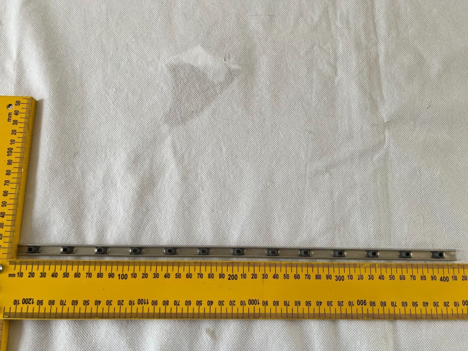 Aircraft Aluminium M5 Anchor Nut Strip Mounting Rail With 13 Nuts PL1