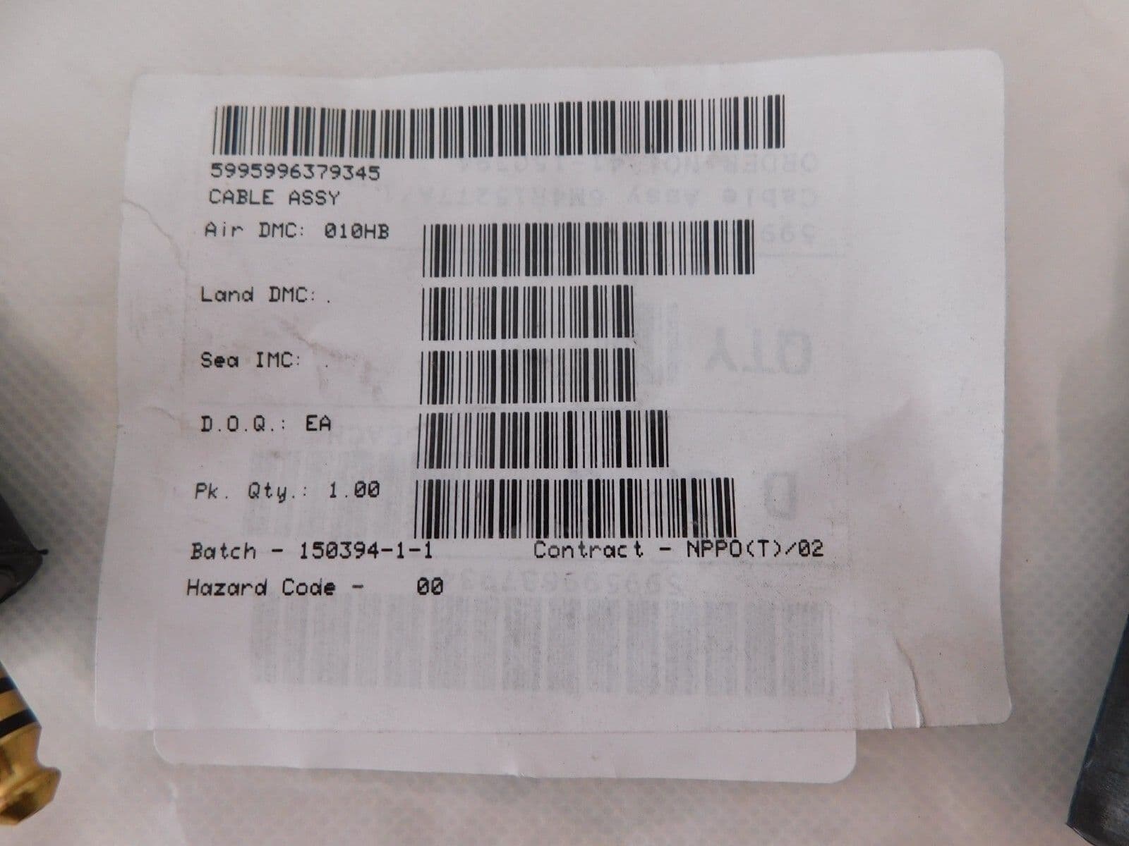 Aircraft Flying Helmet Headset Downlead NATO Extension Cable New PL24