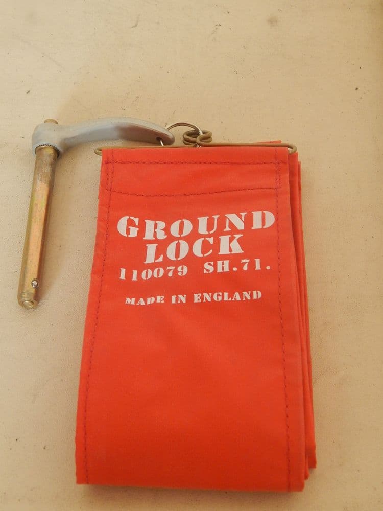 Aircraft Ground Lock Assly Flag With Quick Release Pin 1R10D