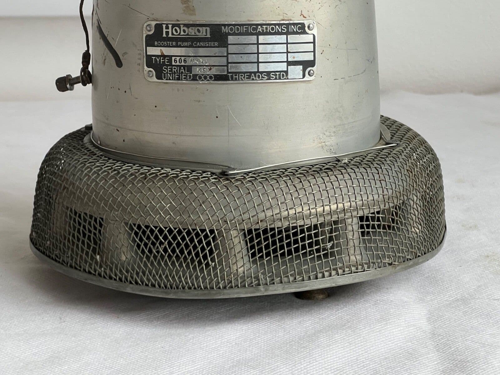 Aircraft Hobson Booster Pump Canister Type 606 MK1 PL55