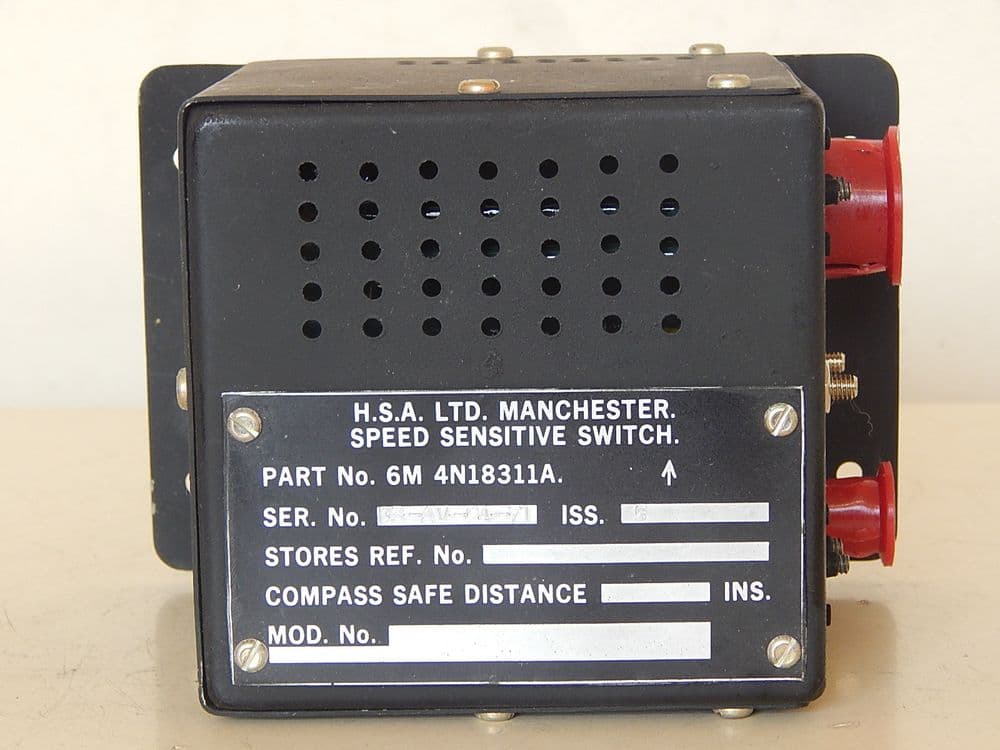 Aircraft Speed Sensitive Switch By H S A Ltd 1R2B