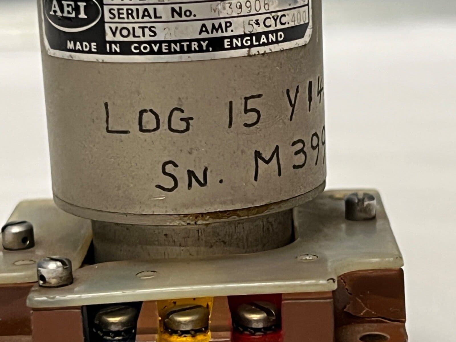 Aircraft Triple-Pole Contactor Relay Type LDG15-Y14 200V 15 Amp GR400B