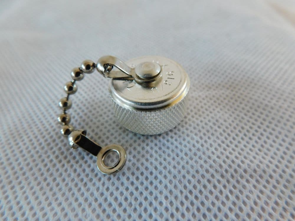 Amphenol RF 82-106 N-Type End Protective Male Plug Cap And Chain D5C