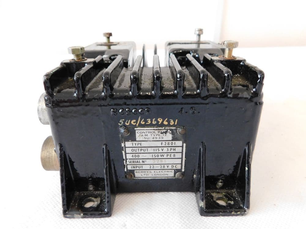 Canberra PR9 Aircraft MK12 Regulator Control Panel From XH168 D4C