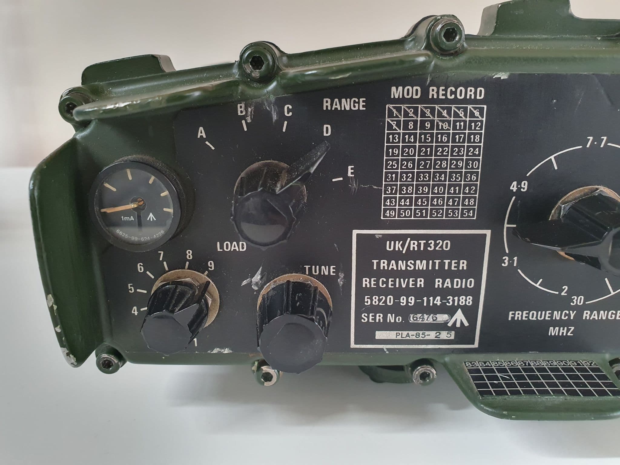 Clansman Radio PRC320 RT320 HF Radio Serial No 6476