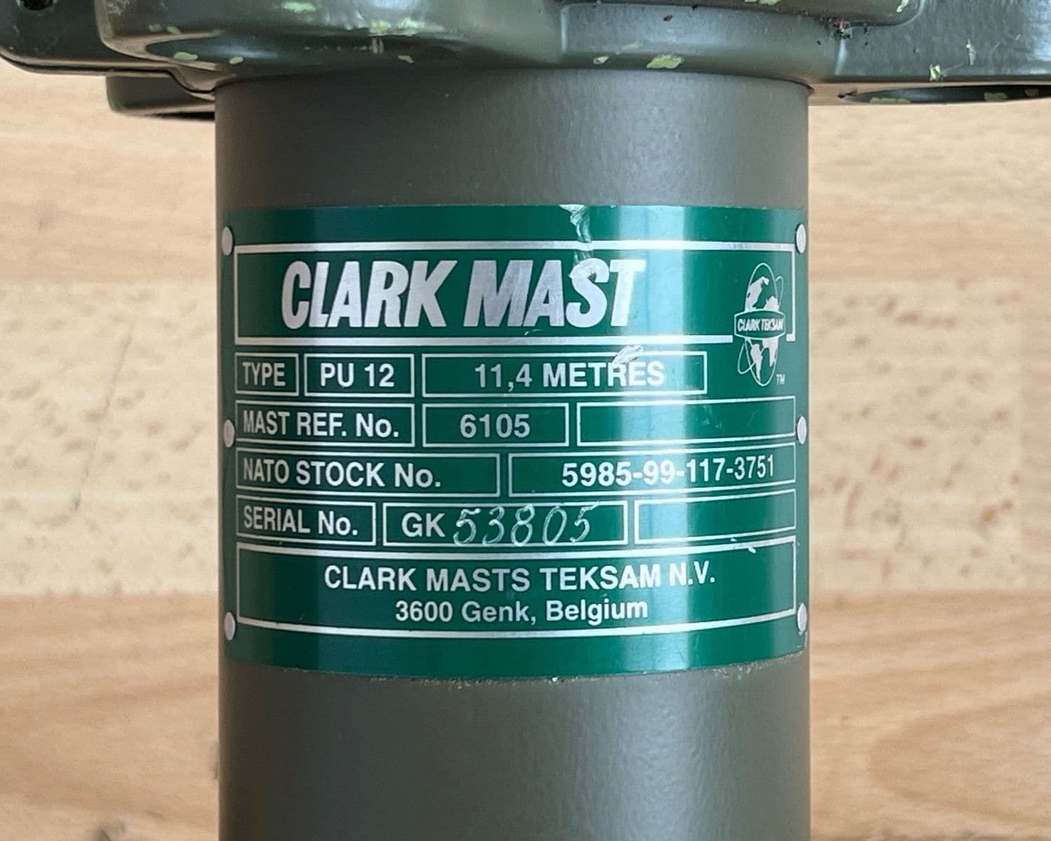 Clark Masts PU12 Antenna Telescopic 11 4m Push Up Mast RD5