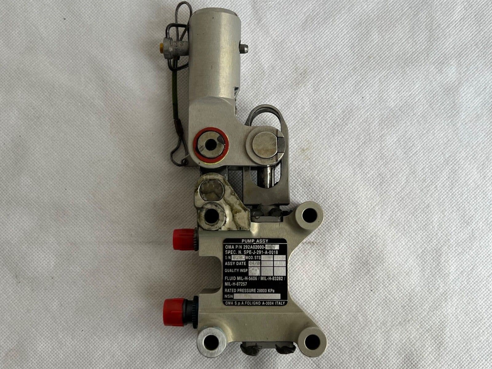 Eurofighter Typhoon Aircraft Hydraulic Hand Pump Assy From ZJ805 D5D