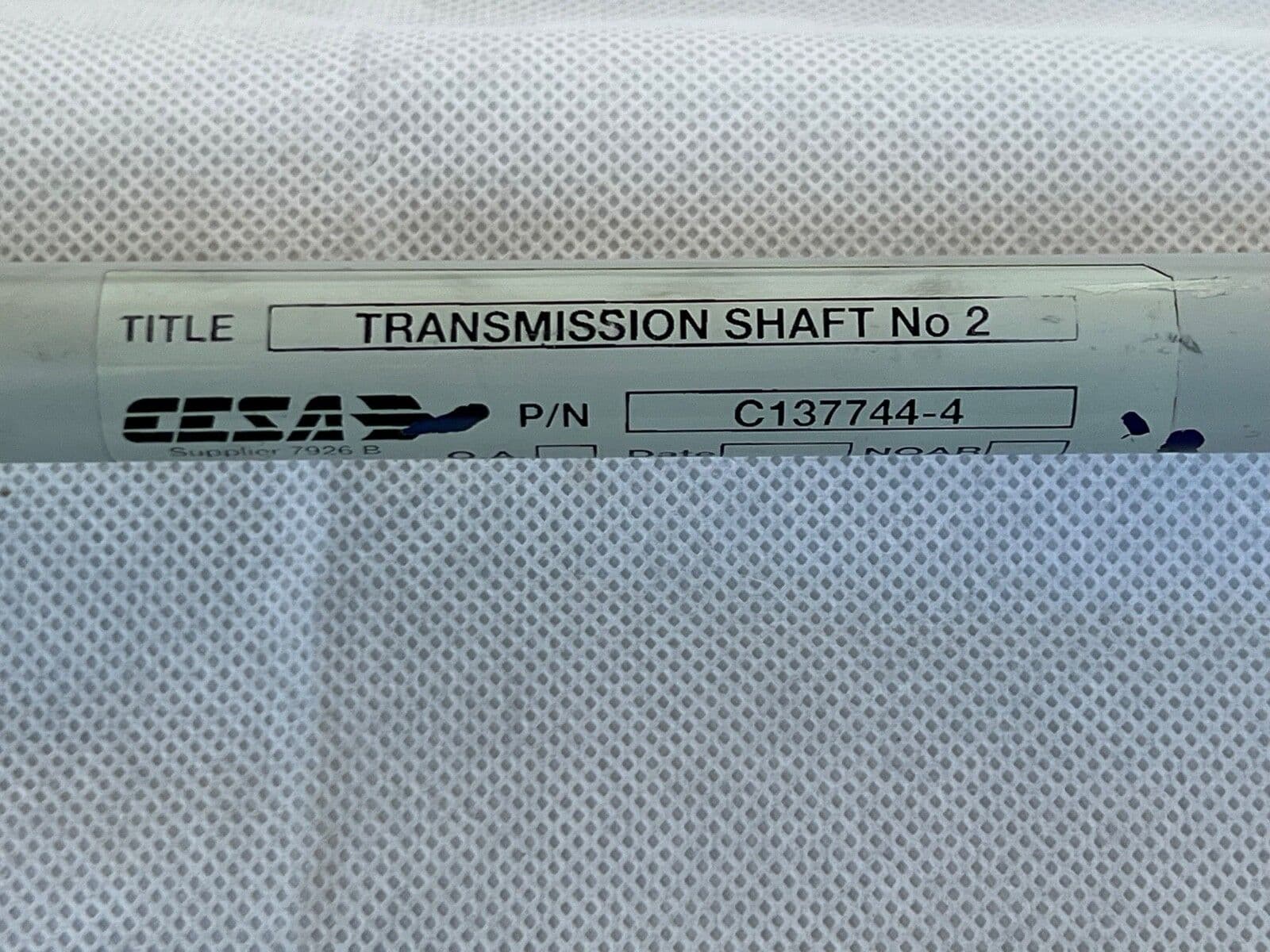 Eurofighter Typhoon Aircraft L/H Slat Transmission Shaft No 2 From ...