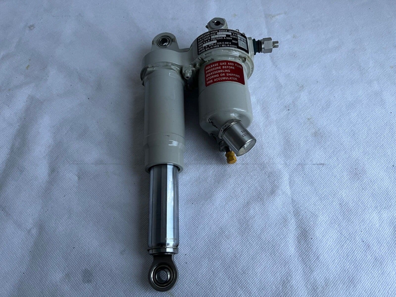 Eurofighter Typhoon Arrestor Hook Extension Actuator Shock Absorber ...
