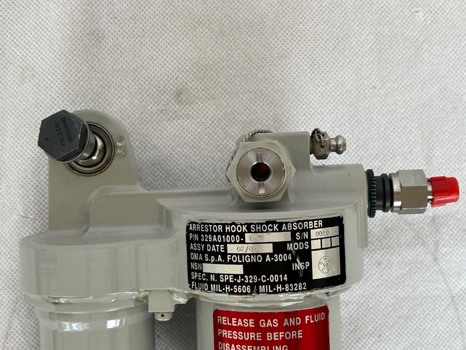 Eurofighter Typhoon Arrestor Hook Extension Actuator Shock Absorber ...