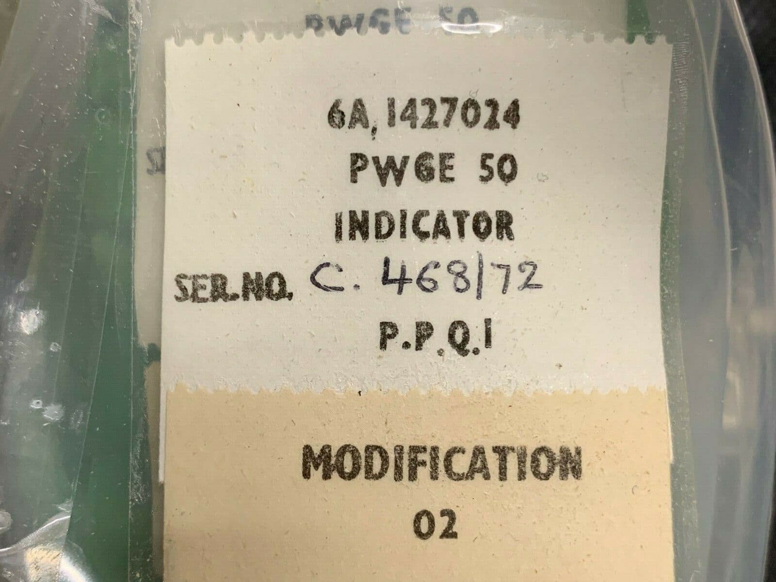 Ex Aircraft Fuel Gauge Quantity Control Indicator 0-1400LB GR402D