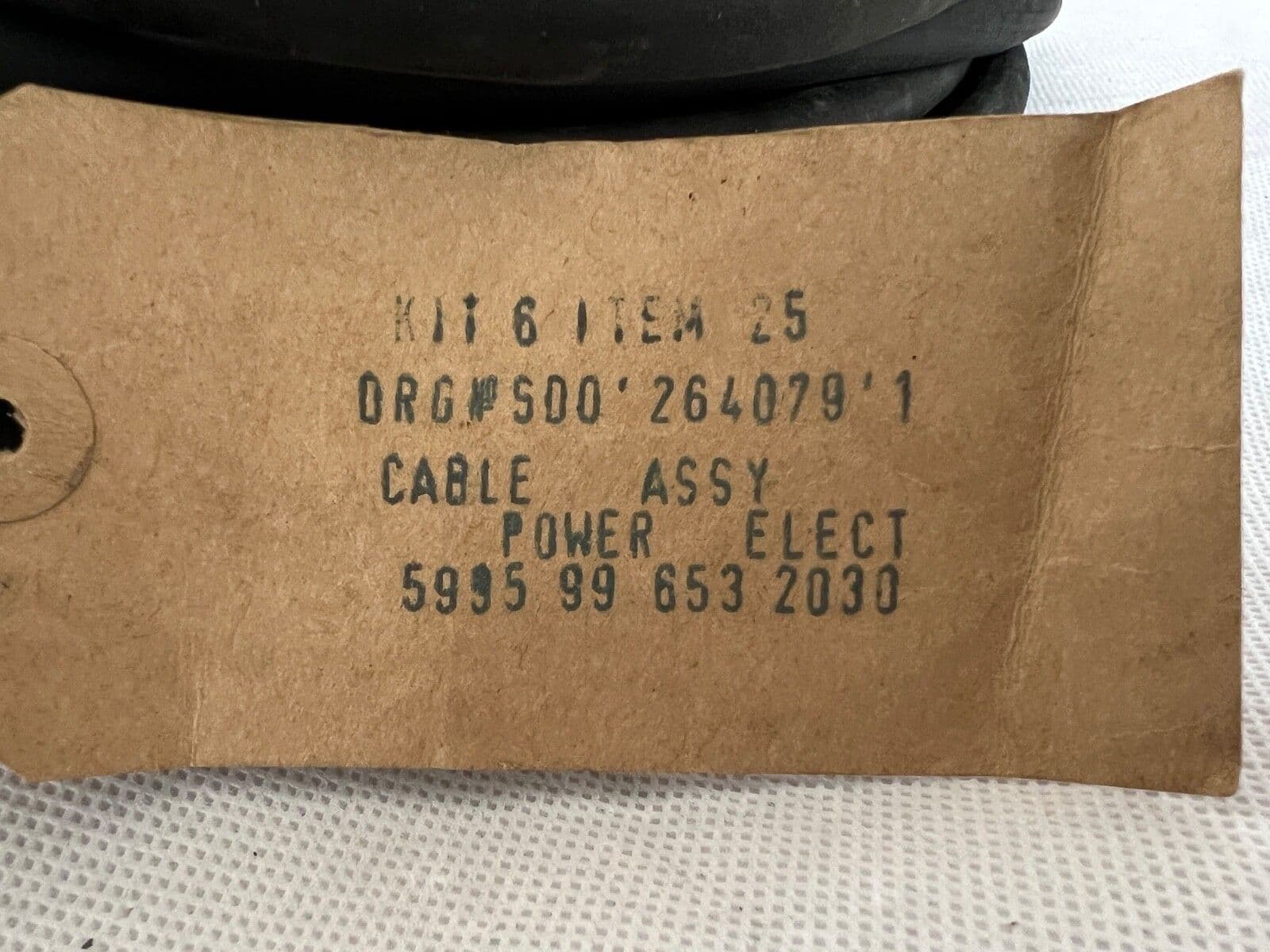 Ex Army Generator Extension Power Cable With 3 Pin Festoon Plugs 240V D5E