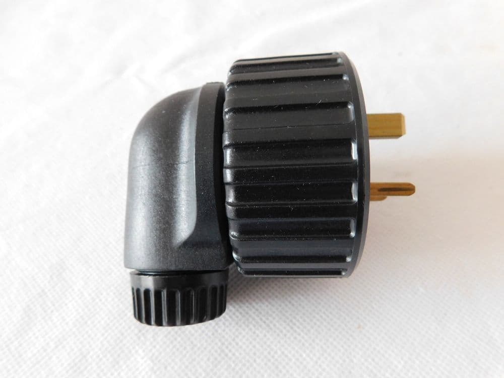 Ex Army Military 3 Pin Right Angle Generator Festoon Plug D8C