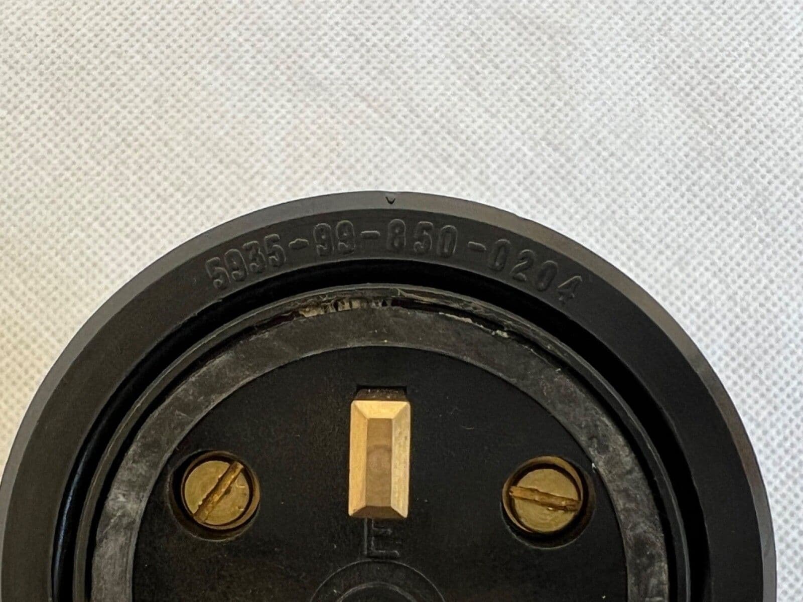 Ex Army Military Right Angle 3 Pin Generator Festoon Connector Plug D5D