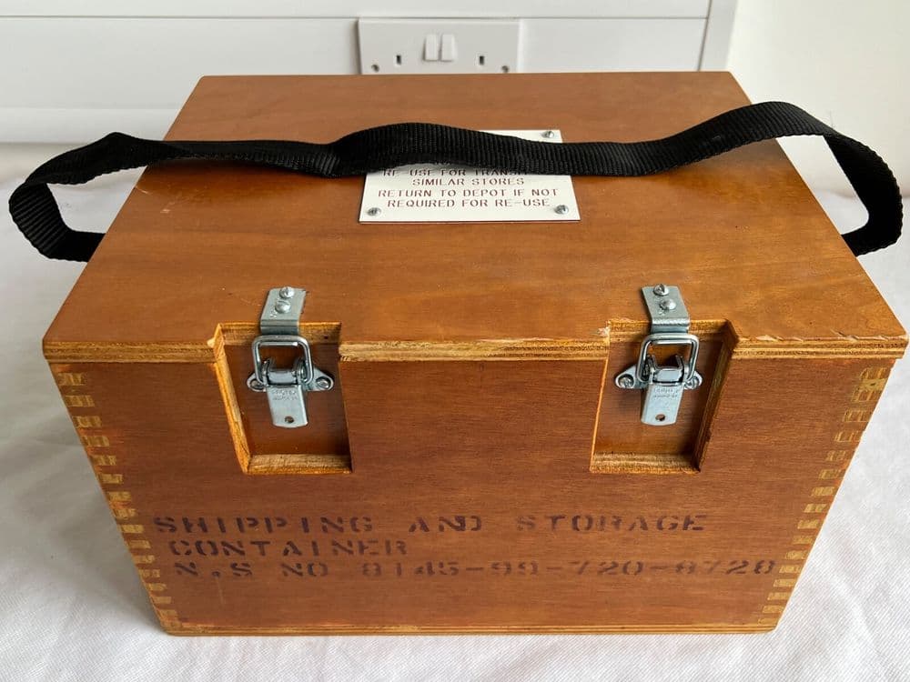 Ex Military Wooden Transport/Storage Case With Foam Inside PL4