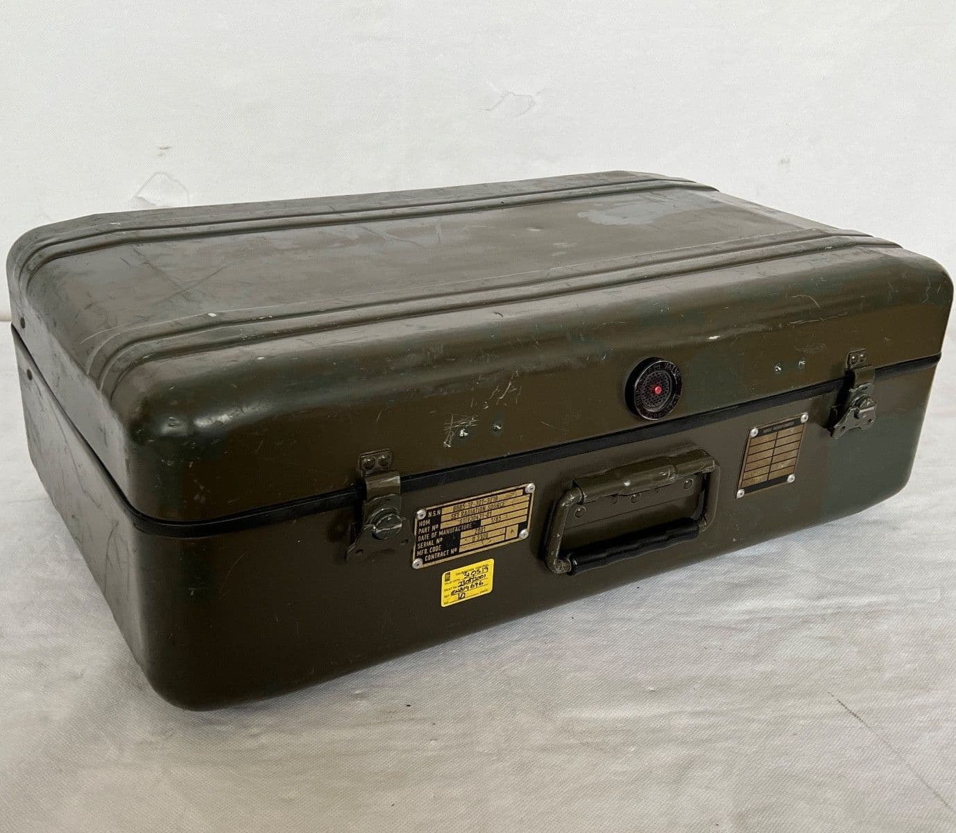 Ex MOD Green Aluminium Storage Transport Case With Carry Handle PC44