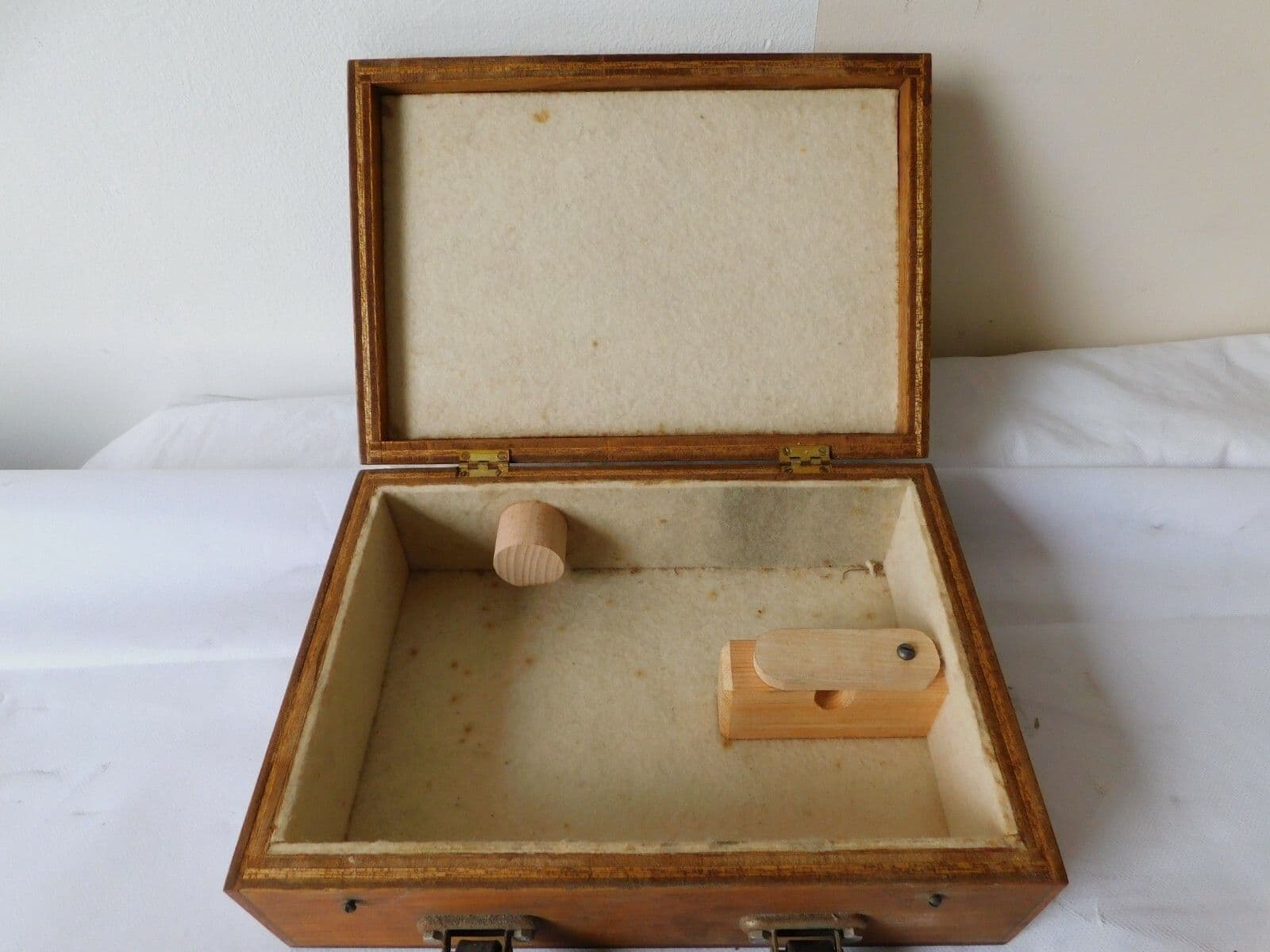 Ex MOD Wooden Storage Transport Case With Lining Inside 1R6E