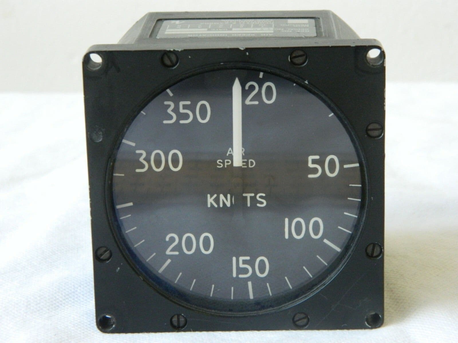 Ex RAF Aircraft Air Speed Indicator 350 Knots Type No 10006 1R8D