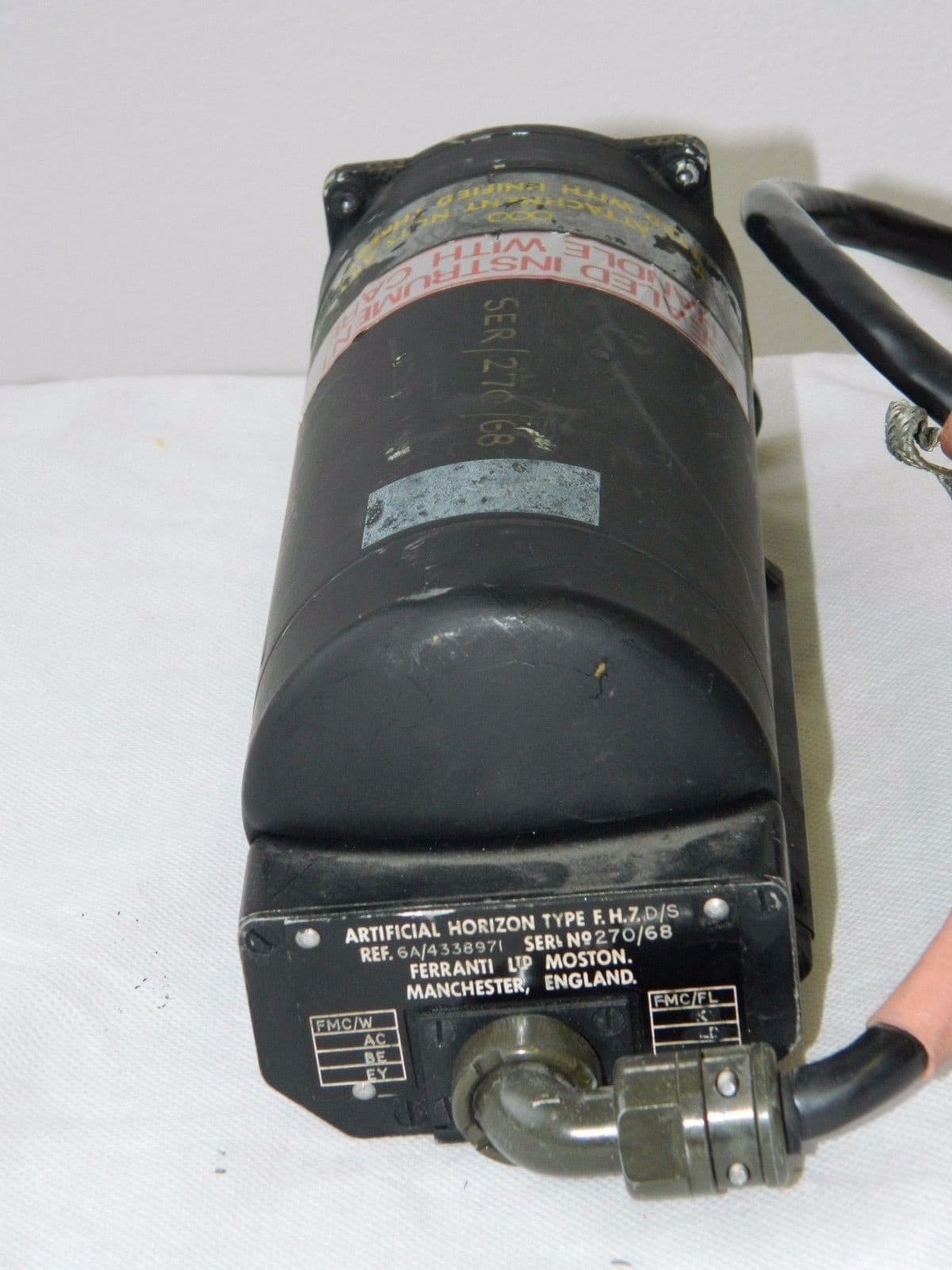 Ex RAF Aircraft Artificial Horizon Type FH7 D/S 1R6B