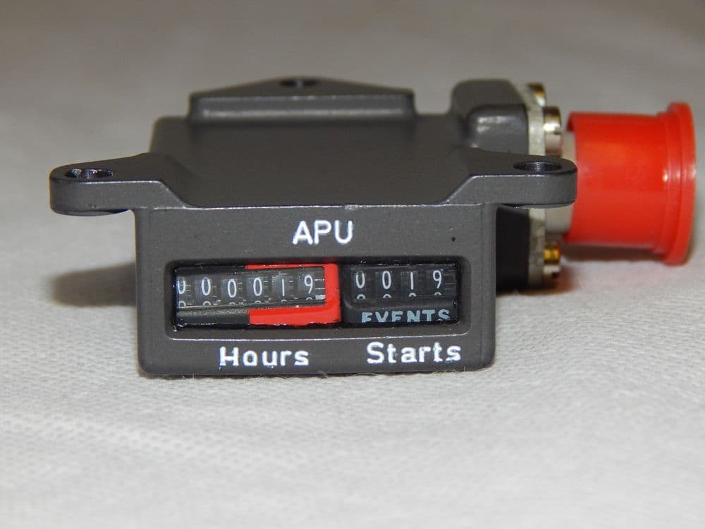 Ex RAF Aircraft Auxiliary Power Unit Hours Run Meter and Start Counter ...