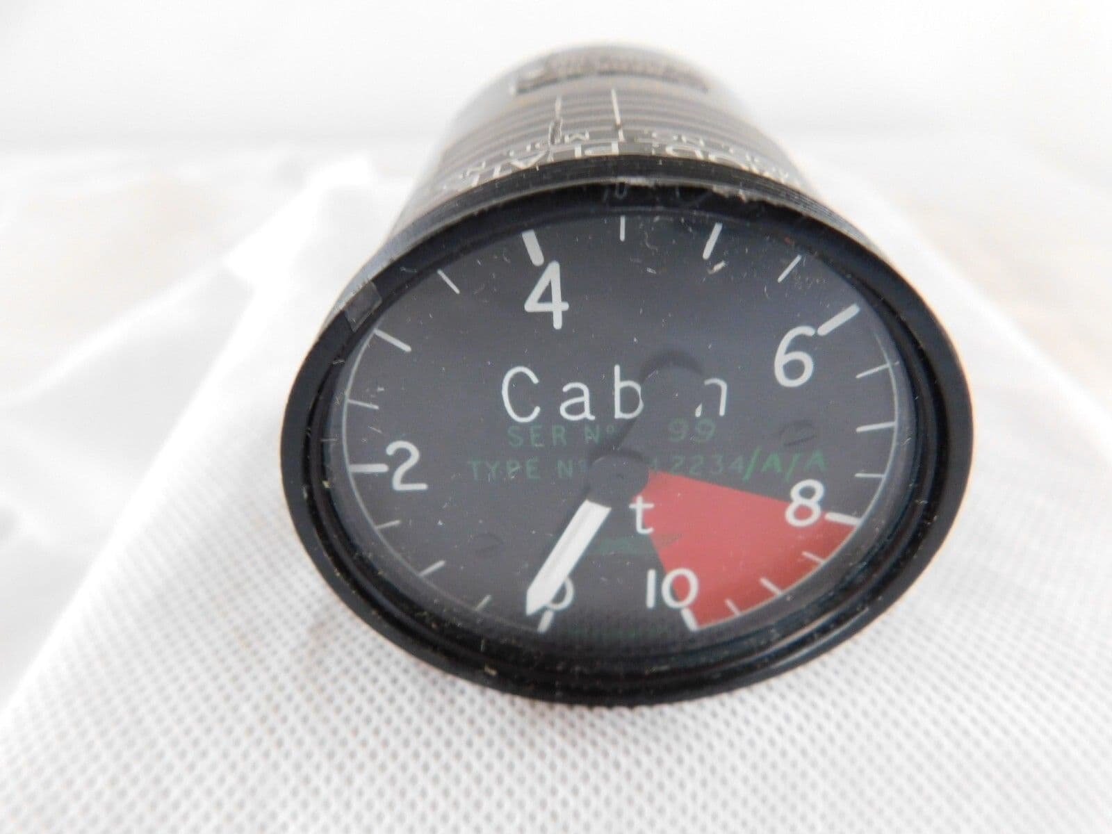 Ex RAF Aircraft Cabin Altimeter Type M2355 D5B