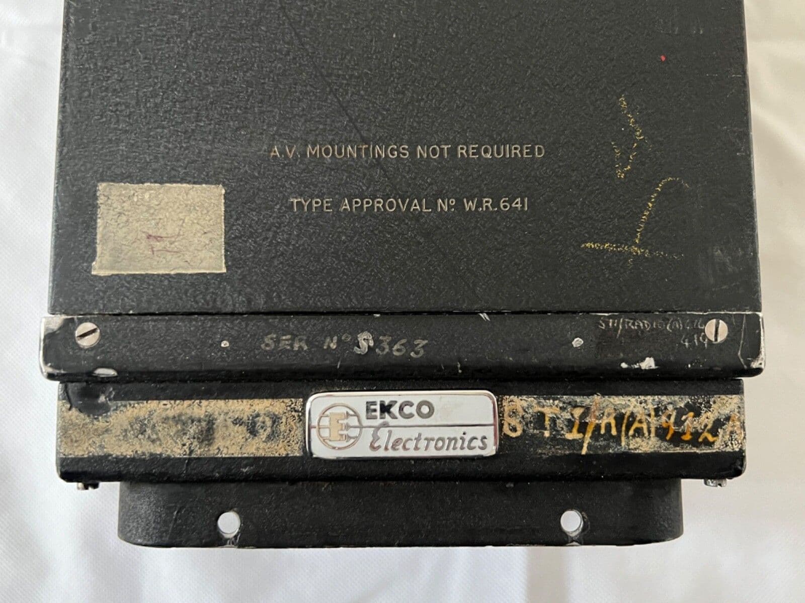 Ex RAF Aircraft Ekco Azimuth Range Indicator M2212A PL55