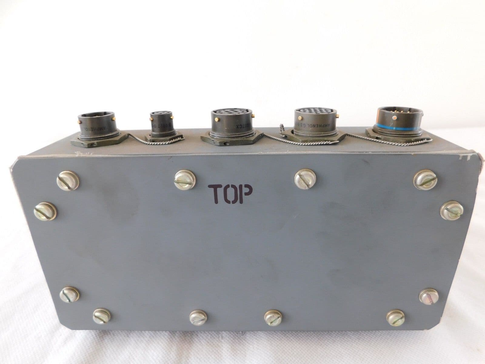 Ex RAF Aircraft Equipment Dual Mounting Tray With Connectors PL53