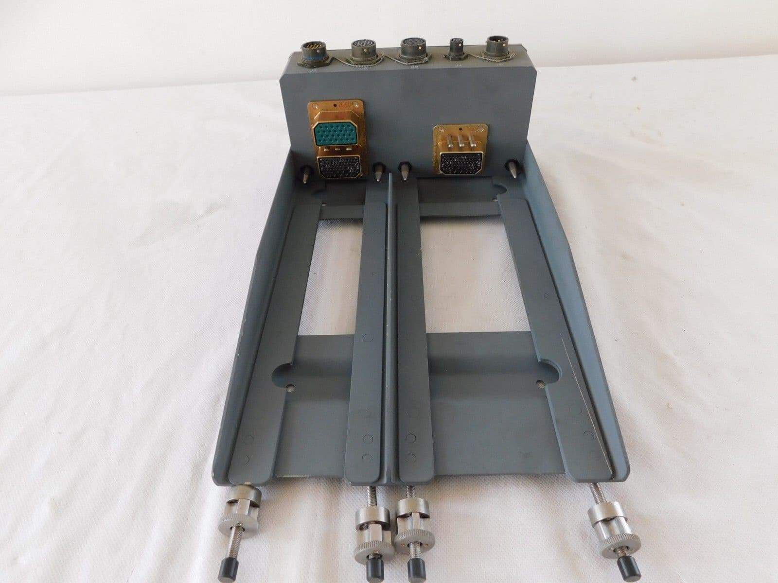 Ex RAF Aircraft Equipment Dual Mounting Tray With Connectors PL53