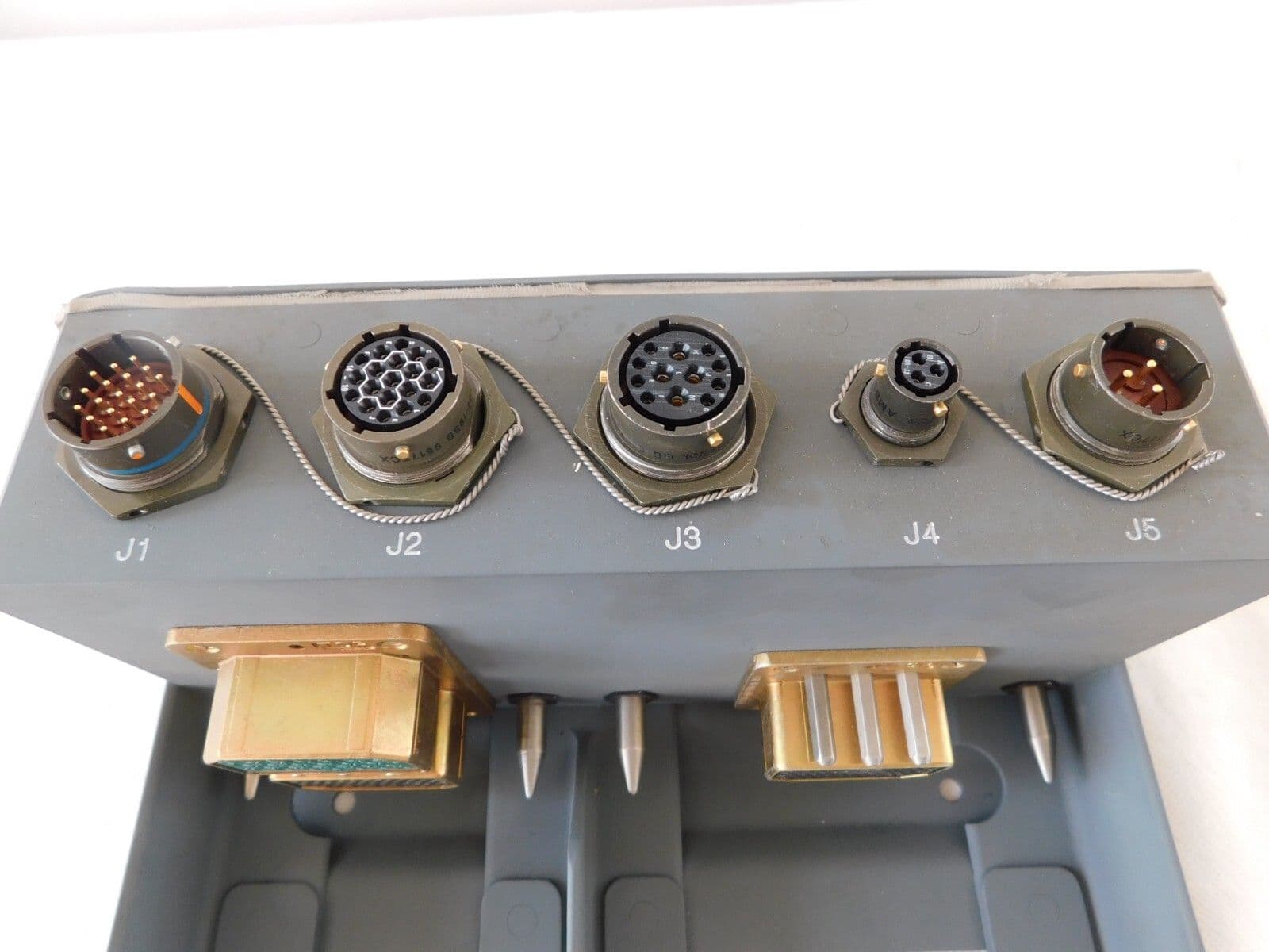 Ex RAF Aircraft Equipment Dual Mounting Tray With Connectors PL53