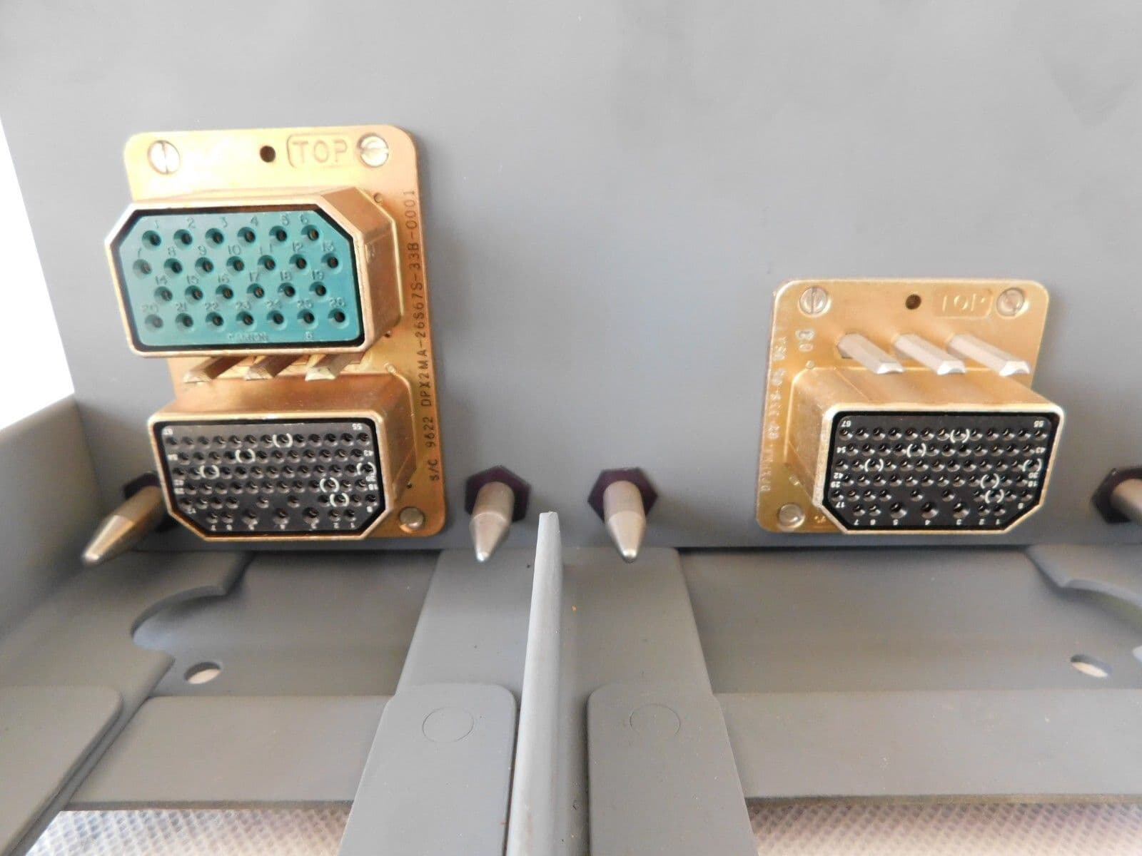 Ex RAF Aircraft Equipment Dual Mounting Tray With Connectors PL53