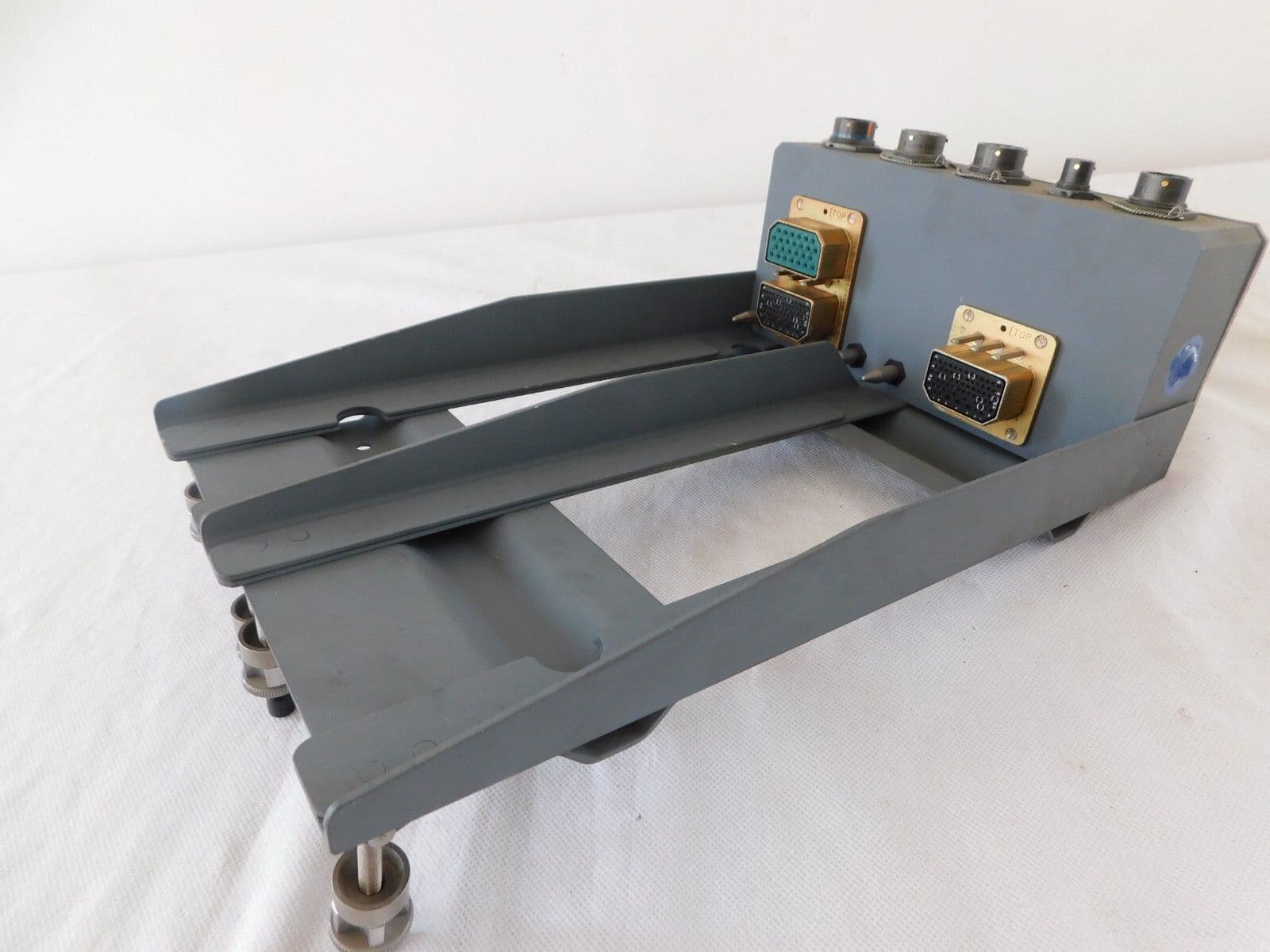 Ex RAF Aircraft Equipment Dual Mounting Tray With Connectors PL53