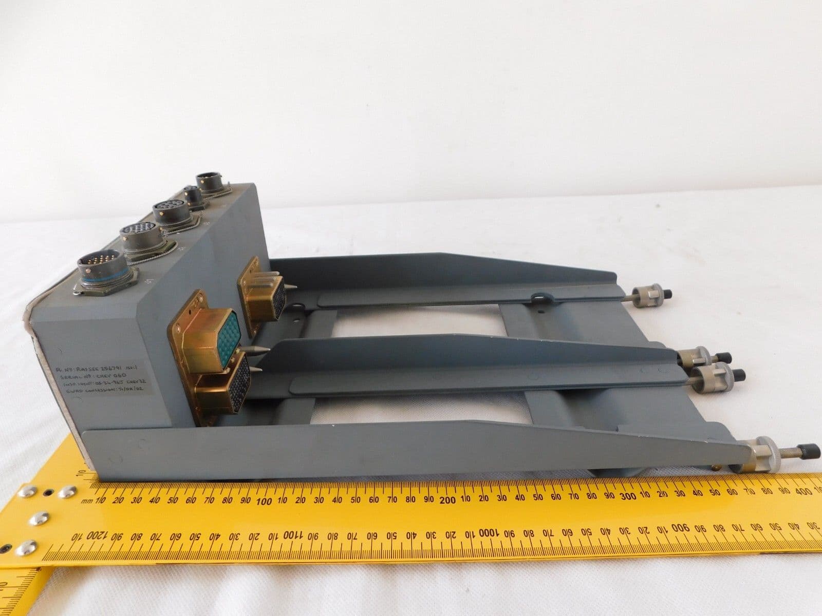Ex RAF Aircraft Equipment Dual Mounting Tray With Connectors PL53