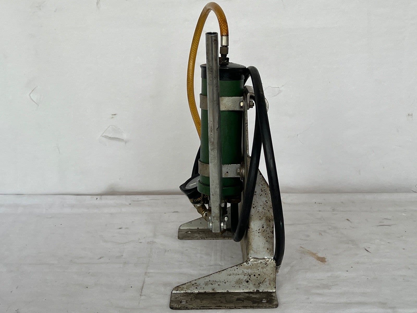 Ex RAF Aircraft Ground Crew Air Hand Pump With Pressure Gauge D6E