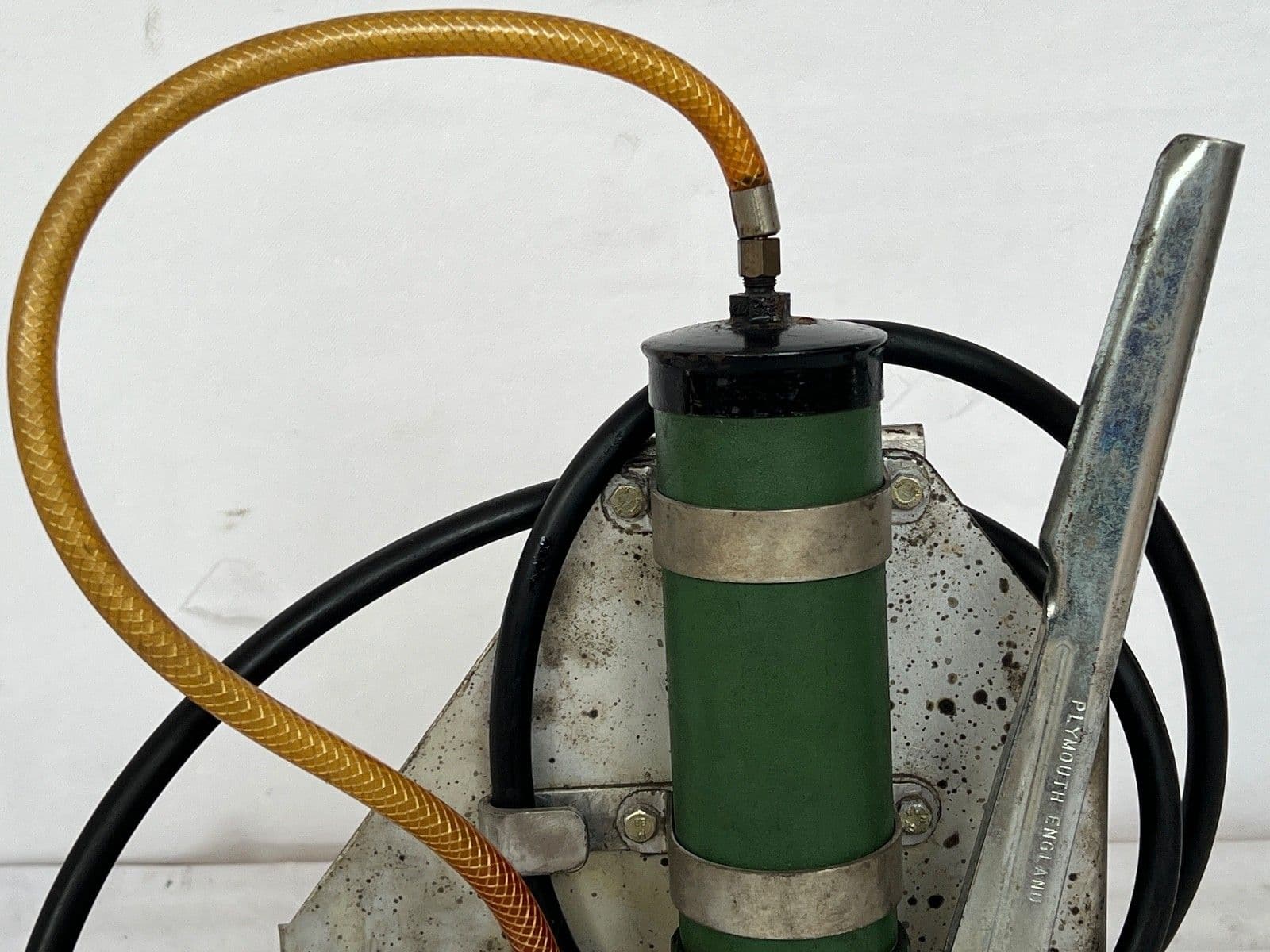 Ex RAF Aircraft Ground Crew Air Hand Pump With Pressure Gauge D6E