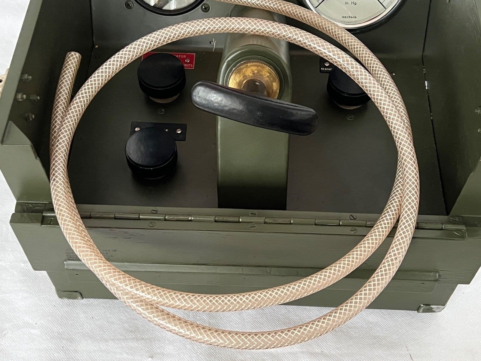 Ex RAF Aircraft Inwards Relief Valve Suction Test Set W1DS1111 D6D