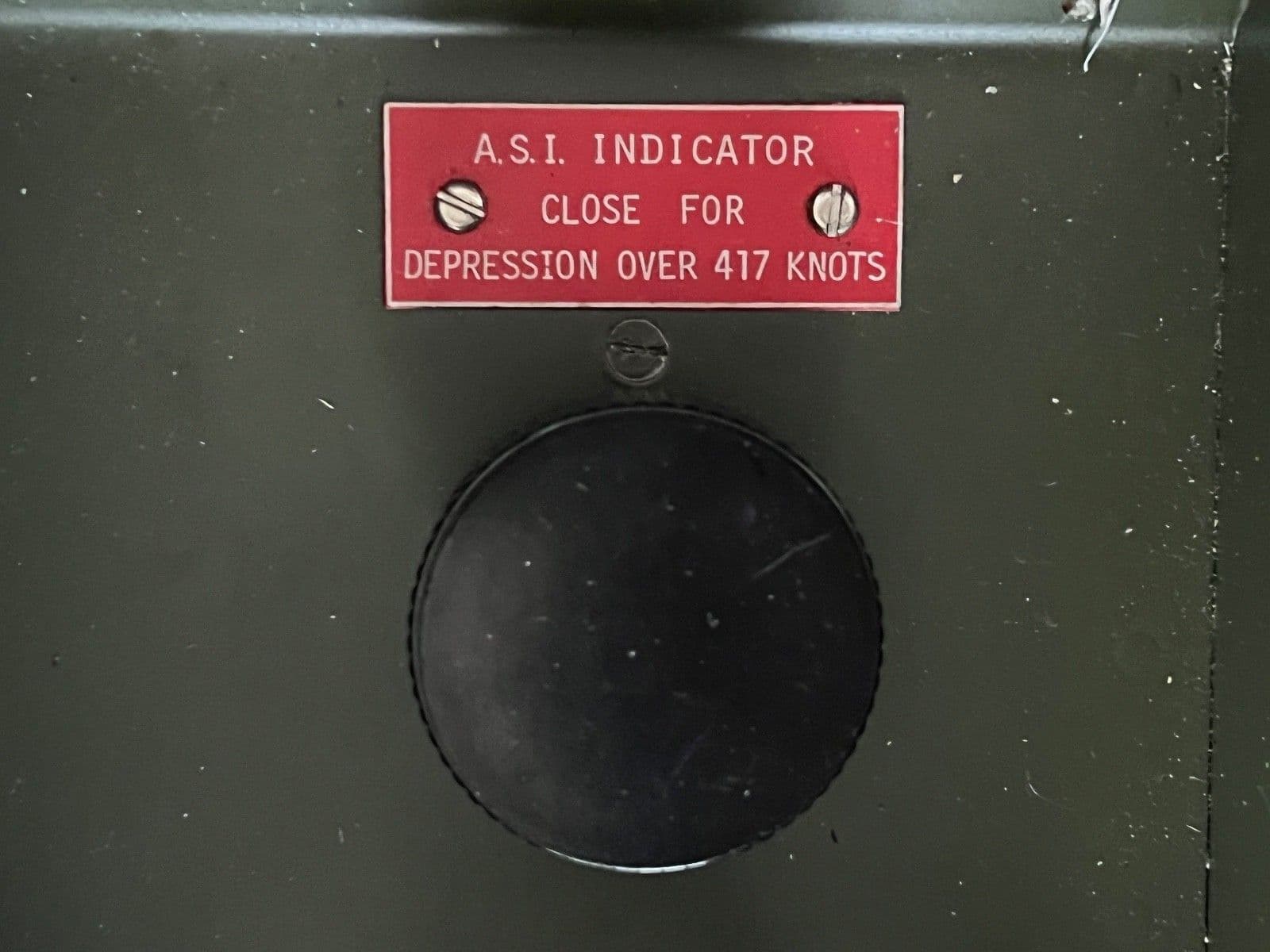 Ex RAF Aircraft Inwards Relief Valve Suction Test Set W1DS1111 D6D