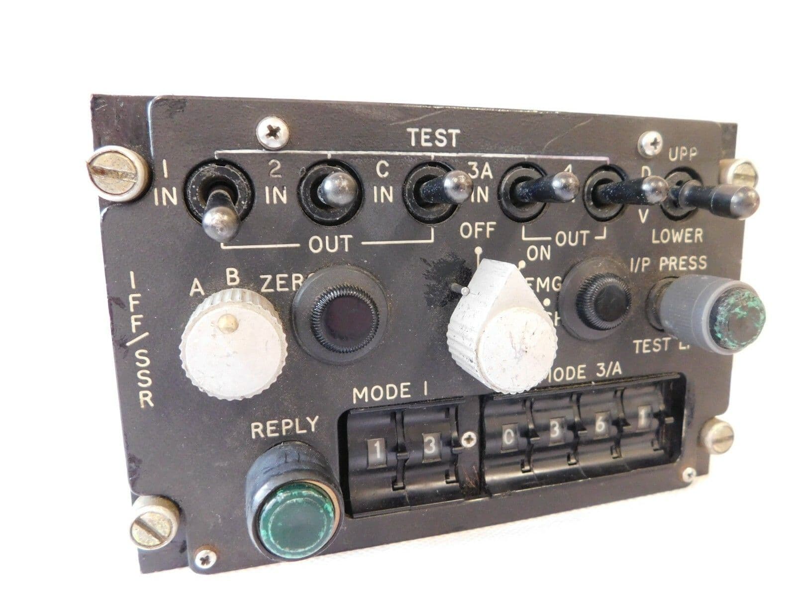 Ex RAF Aircraft MK12 IFF Control Unit Part No 806751/001 1R4D