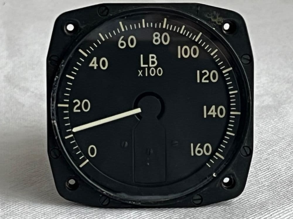 Ex RAF Aircraft Ratiometer Fuel Quantity Indicator LH24 D5C