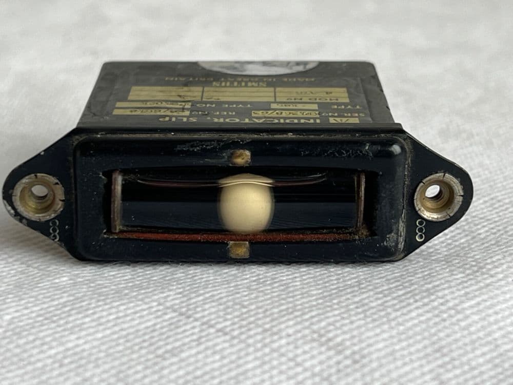 Ex RAF Aircraft Smiths Industries Slip Indicator Type No 0102K D5D