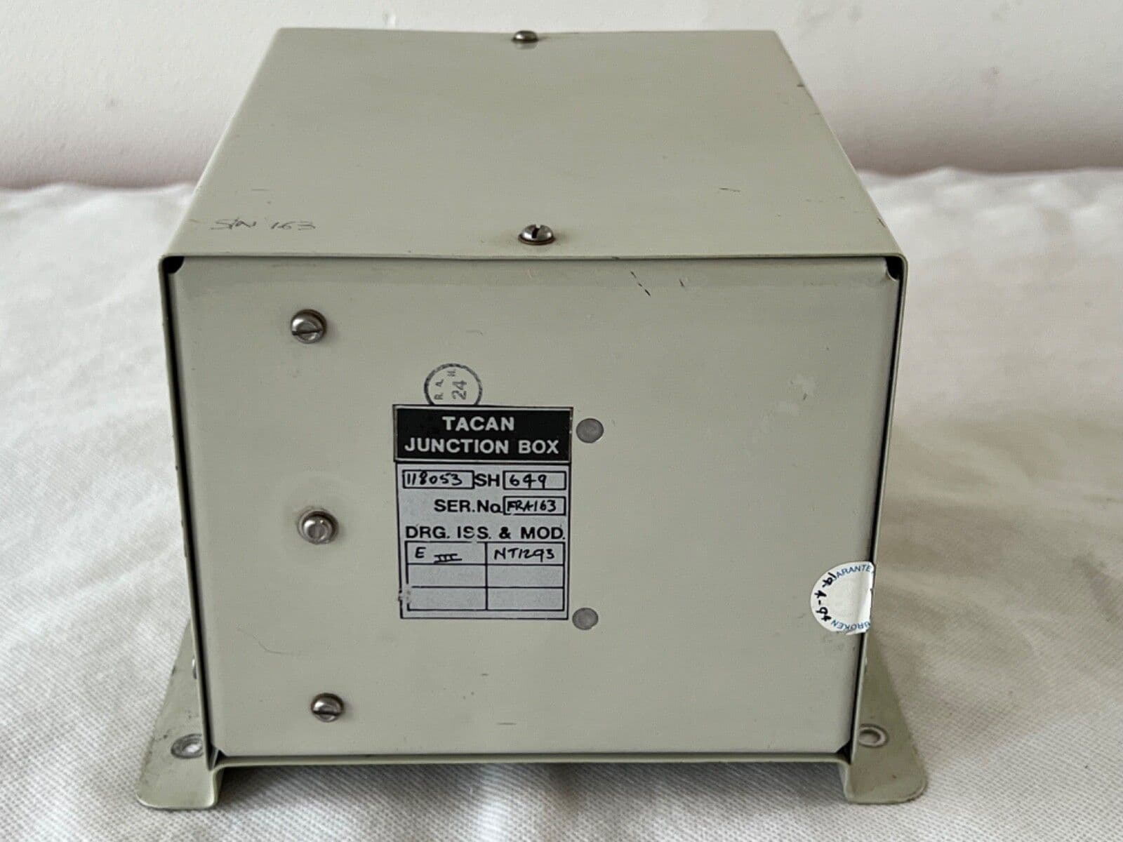 Ex RAF Aircraft Tacan Junction Box D5C