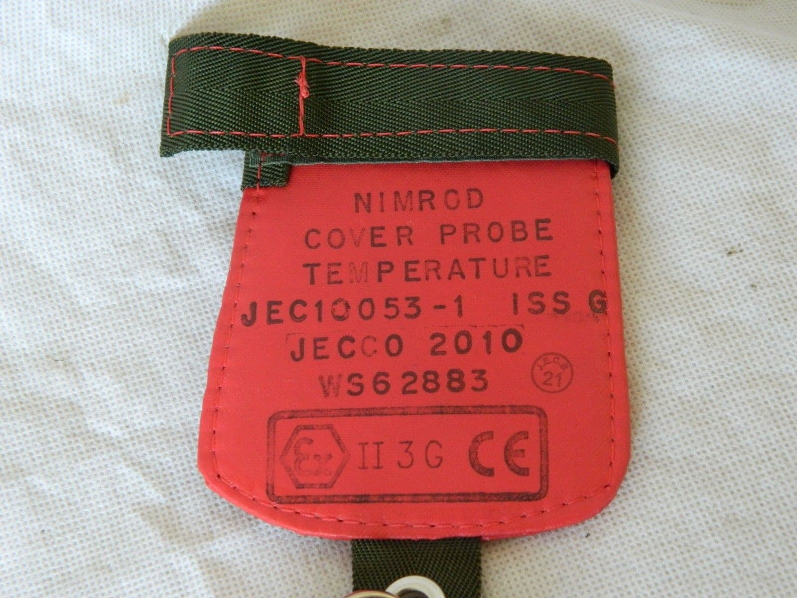 Ex RAF Aircraft Temperature Probe Cover And Flag Part No JEC10053-1 1R5B