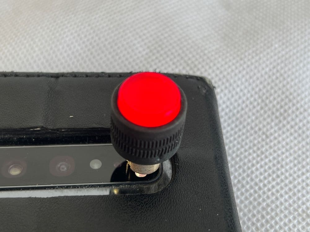Ex RAF Aircraft Type A14 Lens Light Cover Knob A7700A Red D6C