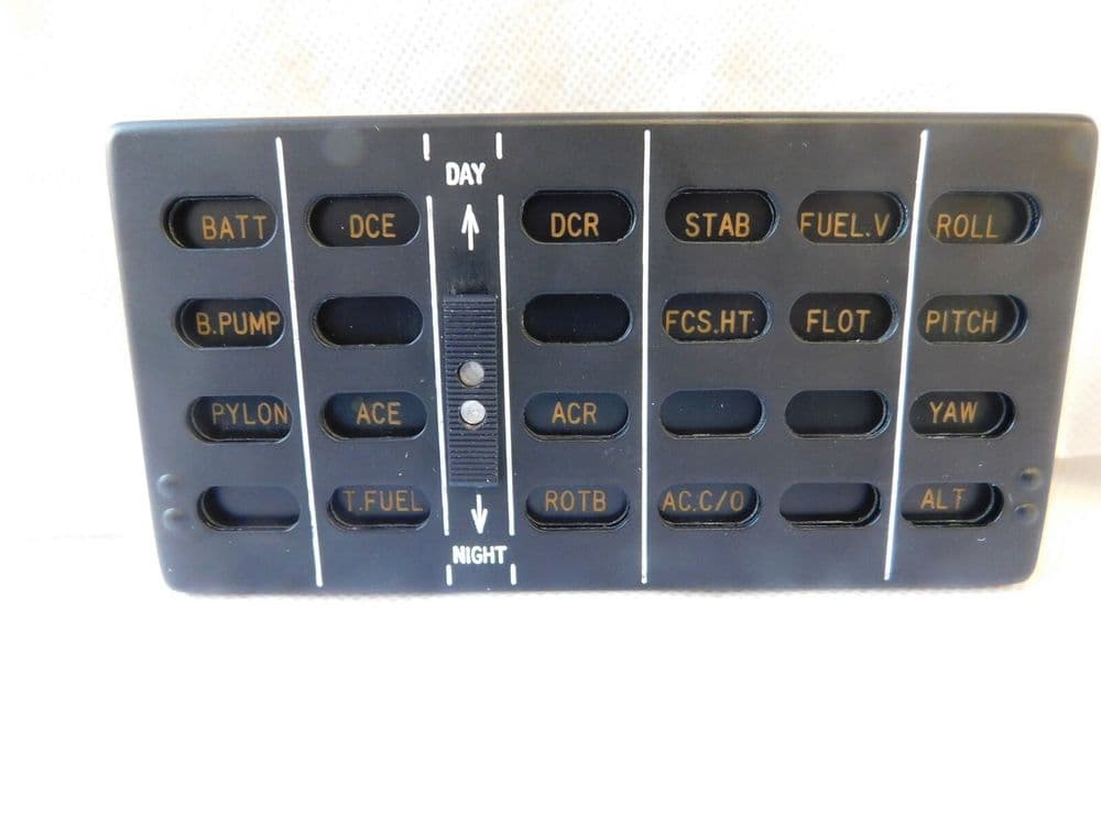 Ex RAF Aircraft Warning Panel Lamp Unit Part No C13756 1R7B