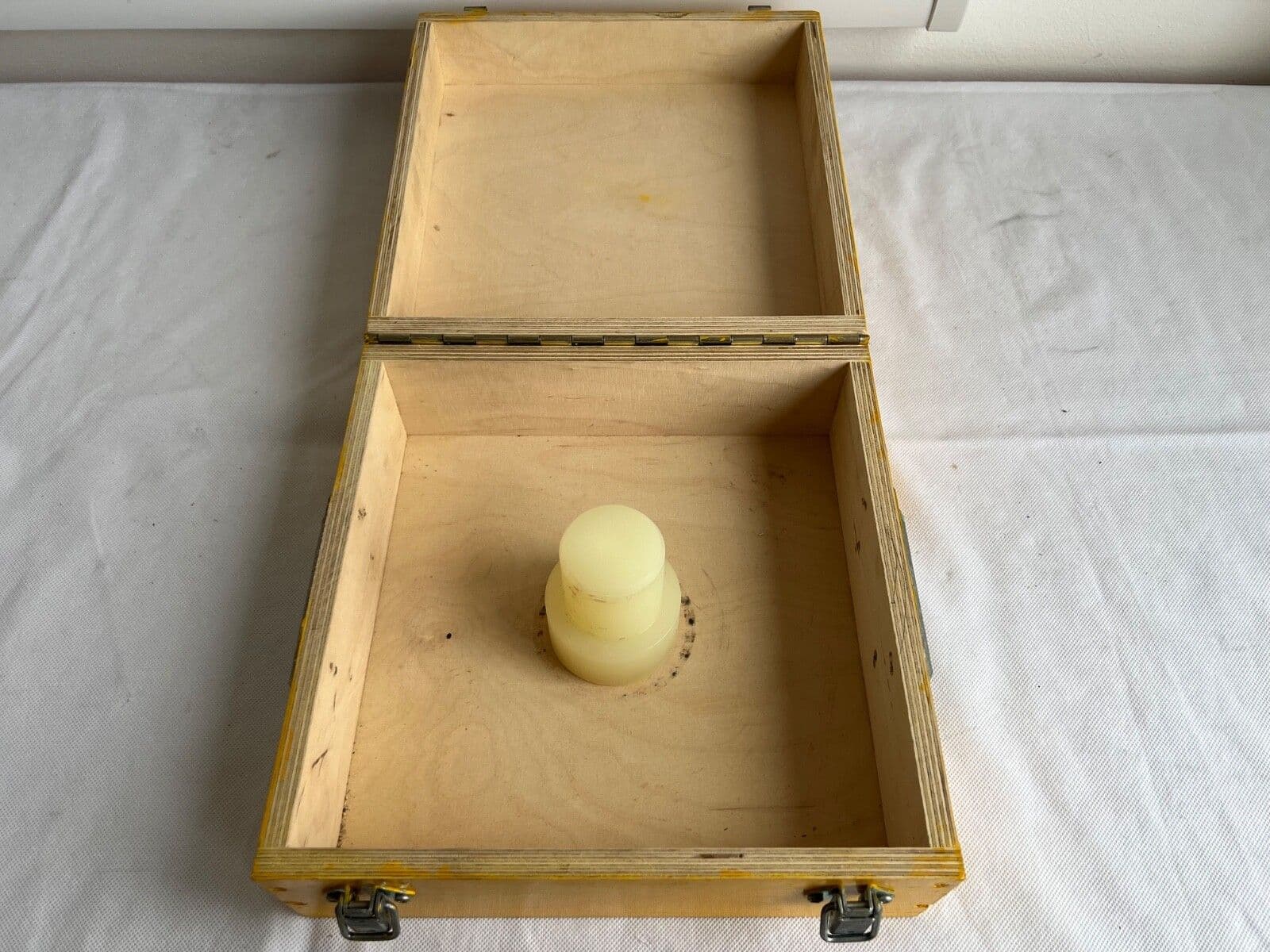 Ex RAF Aircraft Wooden Storage Transport Case 30 x 30 x 15cm D4E