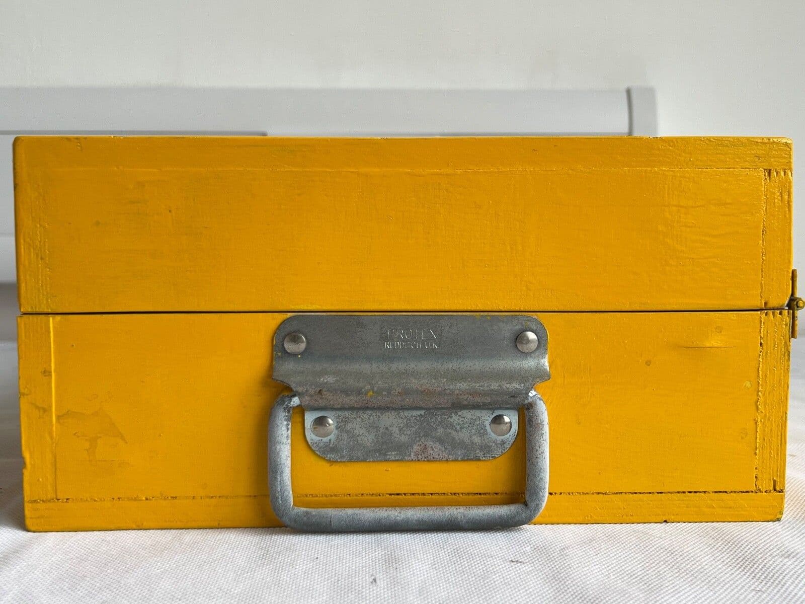 Ex RAF Aircraft Wooden Storage Transport Case 30 x 30 x 15cm D4E