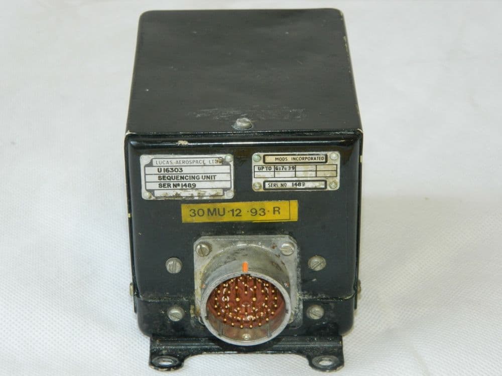 Ex RAF Harrier Aircraft Sequencing Unit Part No U16303 1R8C